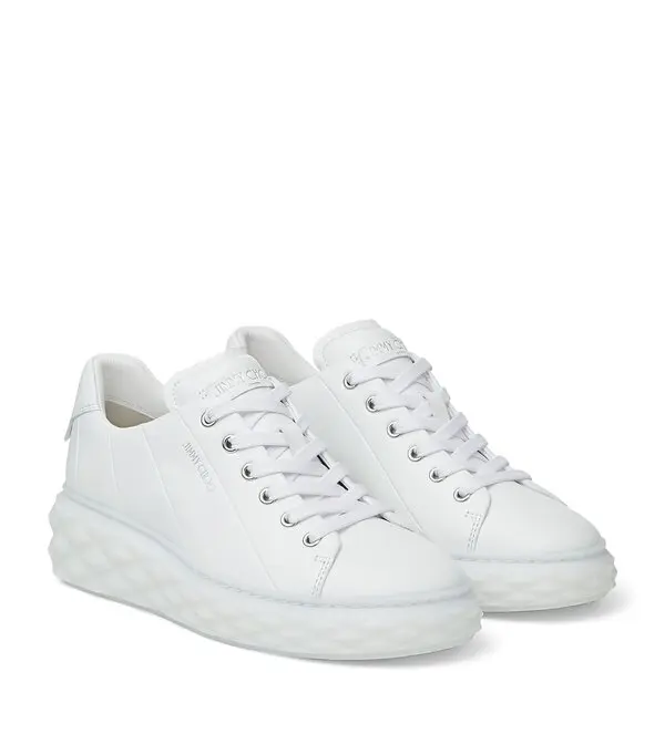 JIMMY CHOO Diamond Light Maxi Leather Sneakers