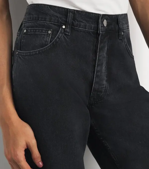 ANINE BING Hugh Wide-leg Jeans - Black