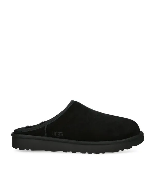 UGG Classic Suede Slippers - Black