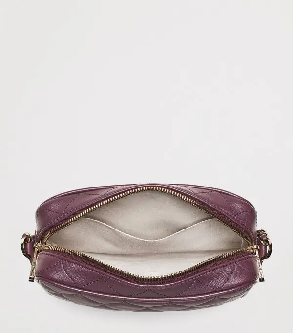 ASPINAL OF LONDON Leather Alice Cross-body Bag - Purple