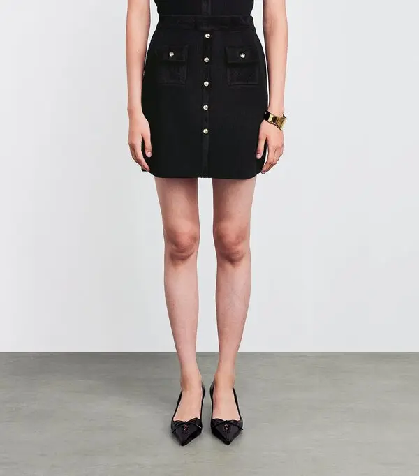 Claudie Pierlot Knitted Mini Skirt