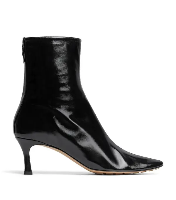 Bottega Veneta Leather Sofia Ankle Boots 60 - Black