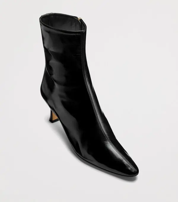 Bottega Veneta Leather Sofia Ankle Boots 60 - Black