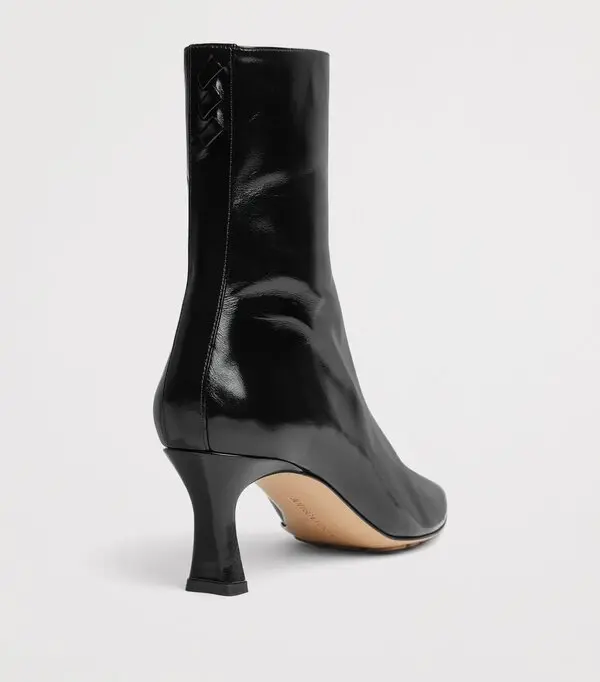 Bottega Veneta Leather Sofia Ankle Boots 60 - Black