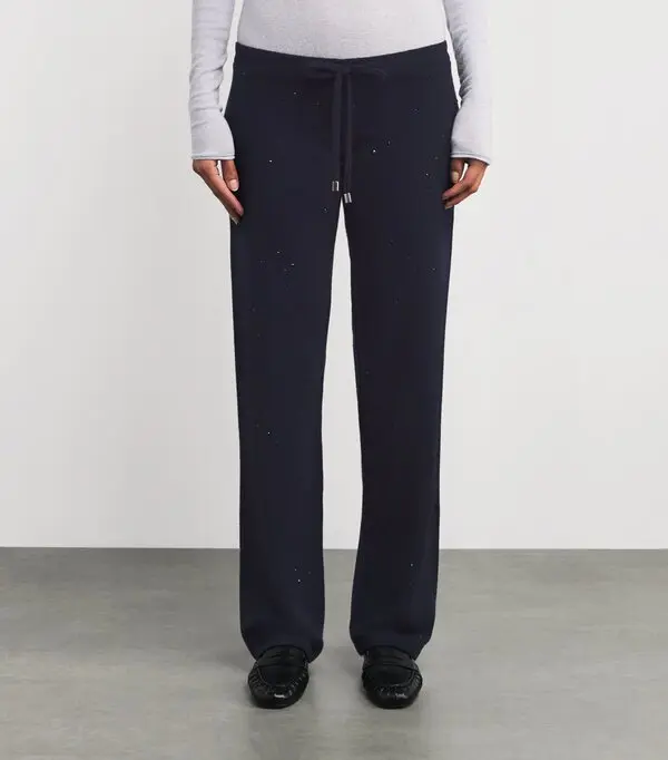 WILLIAM SHARP Cashmere Crystal-embellished Sweatpants