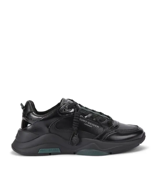 Kurt Geiger Leather Royston Sneakers - Black