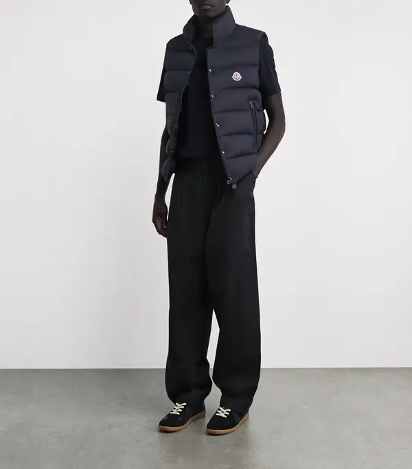 Moncler Padded Down Gilet - Blue