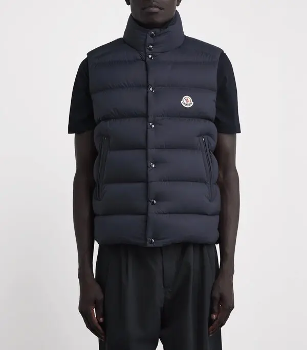 Moncler Padded Down Gilet - Blue