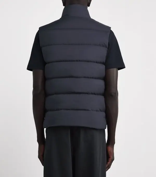 Moncler Padded Down Gilet - Blue