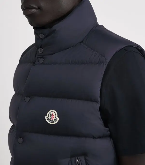 Moncler Padded Down Gilet - Blue