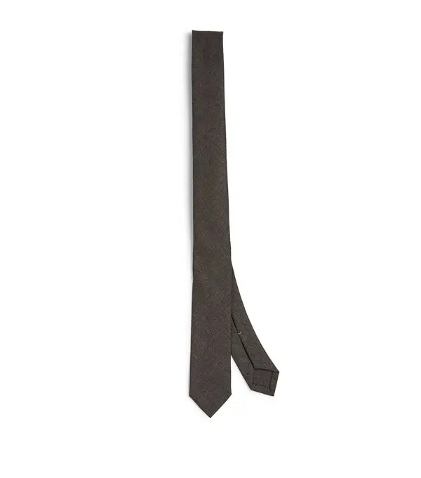 Thom Browne Wool Neck Tie - Grey