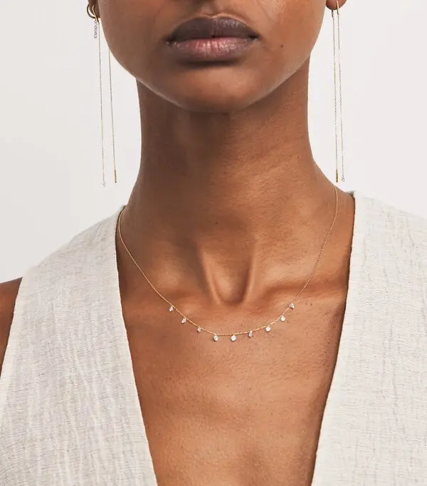PERSEE Yellow 9-stone Danaé Diamond Necklace
