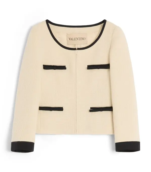 Valentino Garavani Virgin Wool-blend Jacket - Beige