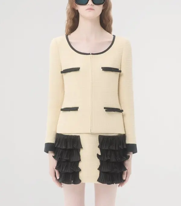 Valentino Garavani Virgin Wool-blend Jacket - Beige