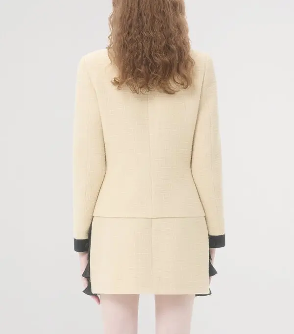 Valentino Garavani Virgin Wool-blend Jacket - Beige