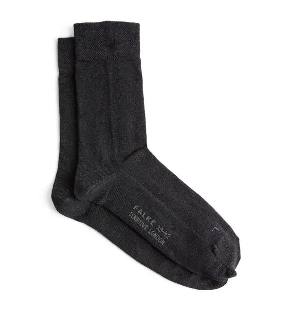 Falke Sensitive London Ribbed Socks - Grey