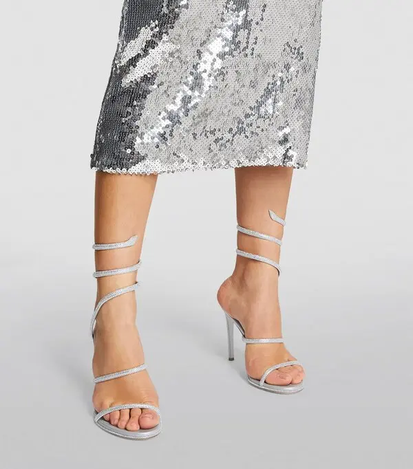 Rene Caovilla Embellished Cleo Sandals - Silver