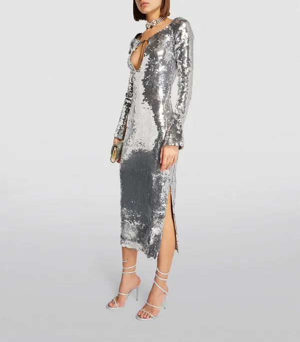 Rene Caovilla Embellished Cleo Sandals - Silver