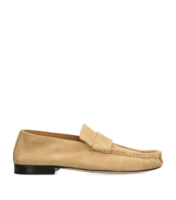 THE ROW Suede Loafers