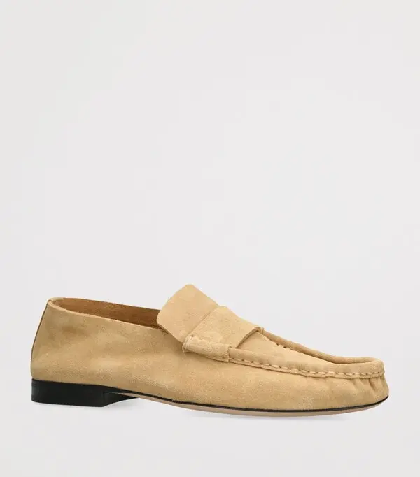 THE ROW Suede Loafers