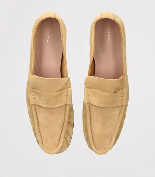 THE ROW Suede Loafers