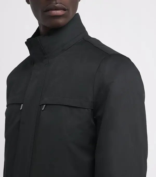Pal Zileri Cotton-blend Field Jacket - Black