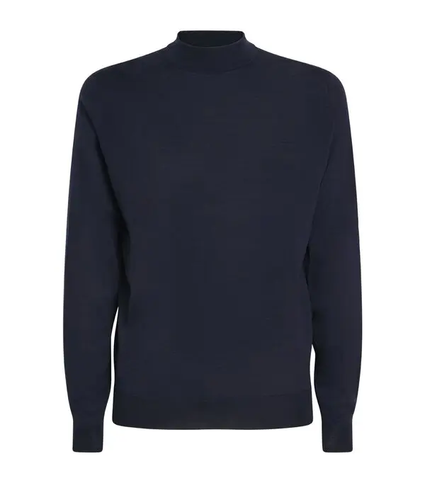 John Smedley Merino Wool Harcourt Sweater - Navy