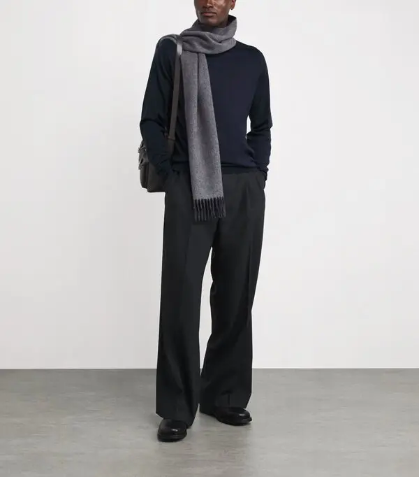 John Smedley Merino Wool Harcourt Sweater - Navy