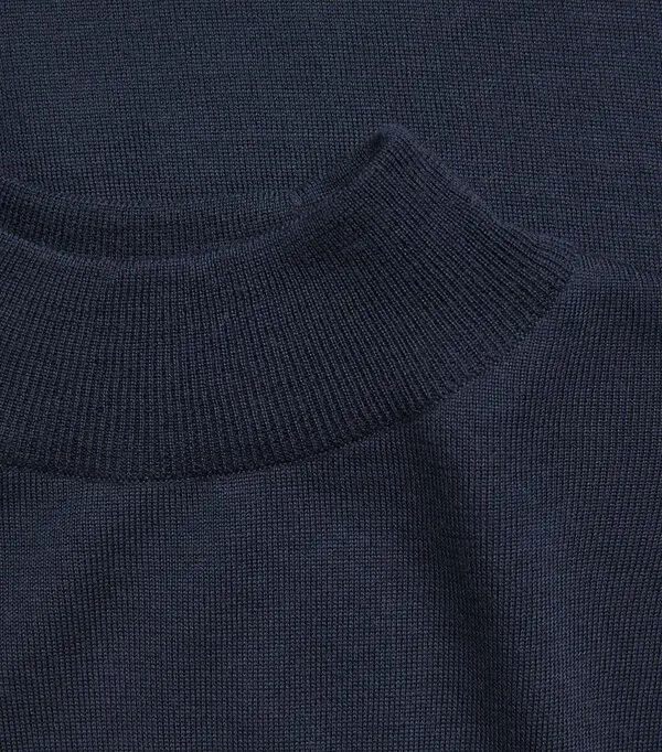 John Smedley Merino Wool Harcourt Sweater - Navy