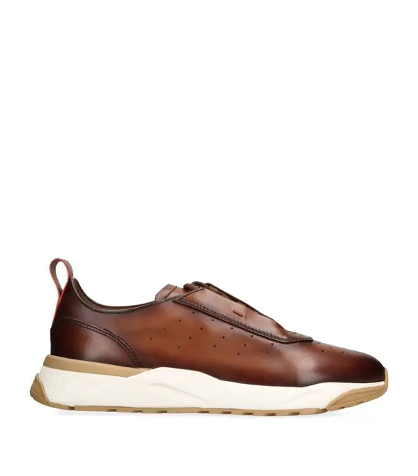 Santoni Leather Innova Sneakers