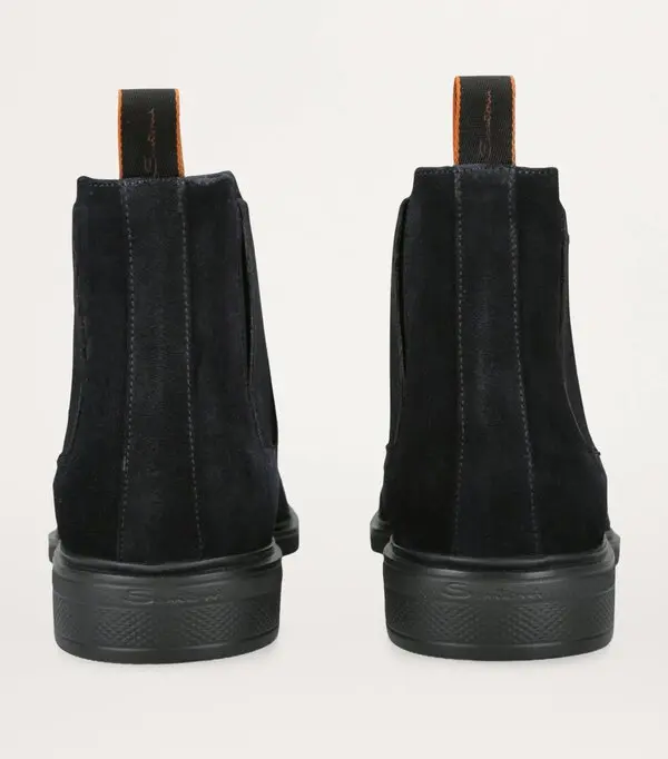 Santoni Suede Chelsea Boots