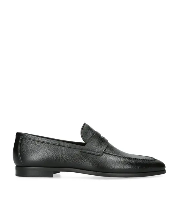 Magnanni Leather Diezma Ii Loafers - Black