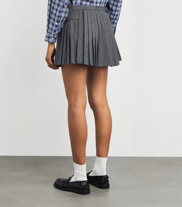 Sandro Pleated Mini Skirt