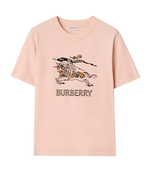 Burberry Cotton Ekd T-shirt - Red