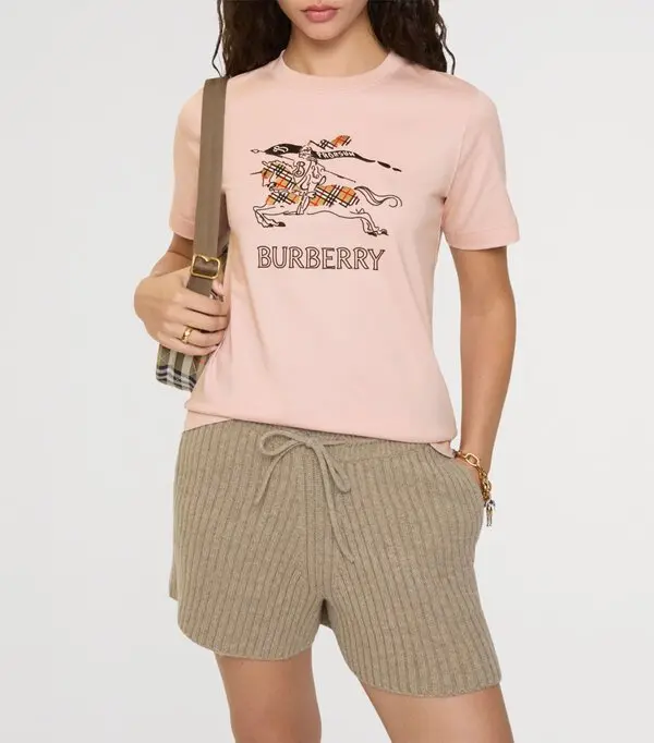 Burberry Cotton Ekd T-shirt - Red