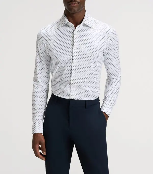 BOSS Performance-stretch Jersey Printed Shirt