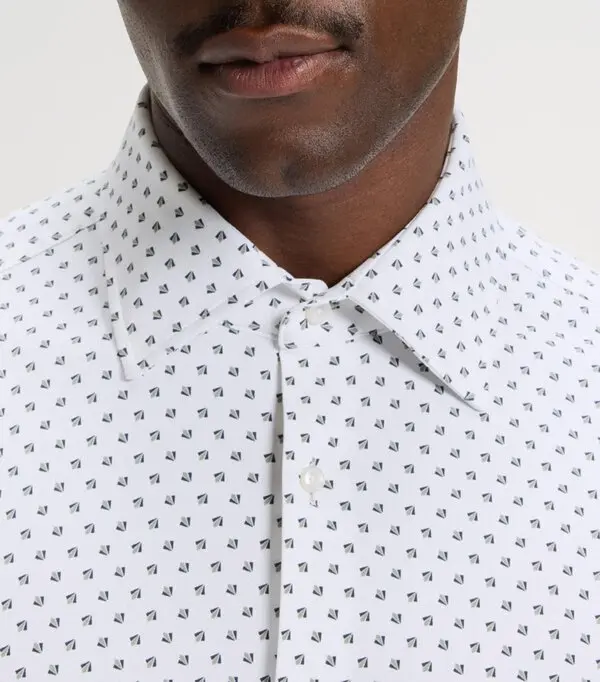 BOSS Performance-stretch Jersey Printed Shirt