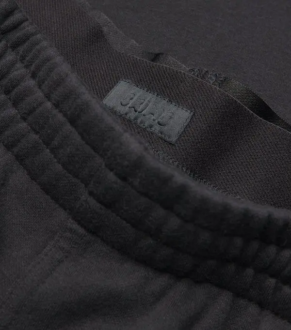 SKIMS Cotton-blend Double-waistband Sweatpants - Black