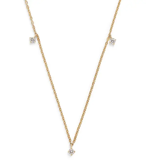 Harrods Diamond And Yellow Necklace - Gold