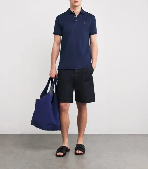 Polo Ralph Lauren Cotton Custom-fit Polo Shirt - Navy