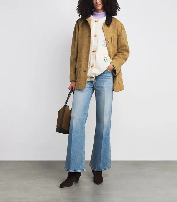 MOTHER The Hustler Roller Sneak Jeans - Blue