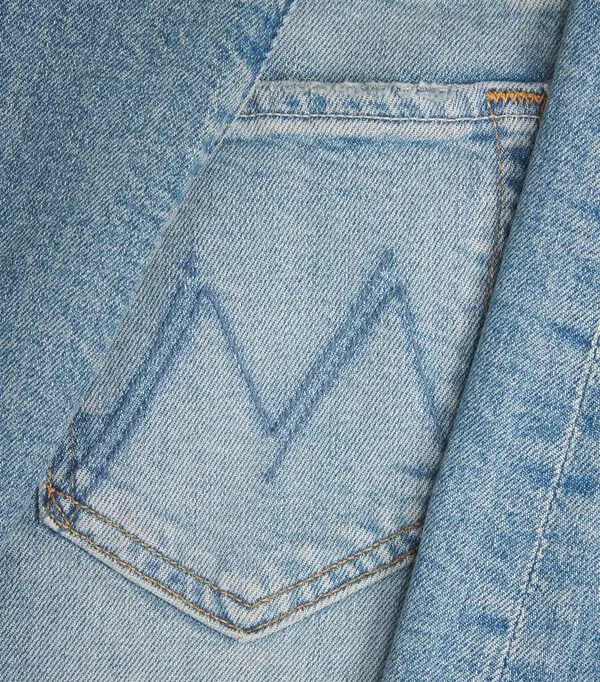MOTHER The Hustler Roller Sneak Jeans - Blue