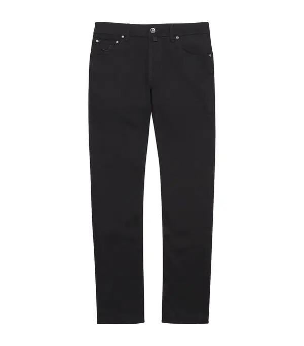 Jacob Cohen Nick Slim Jeans With Lizard-skin Patch