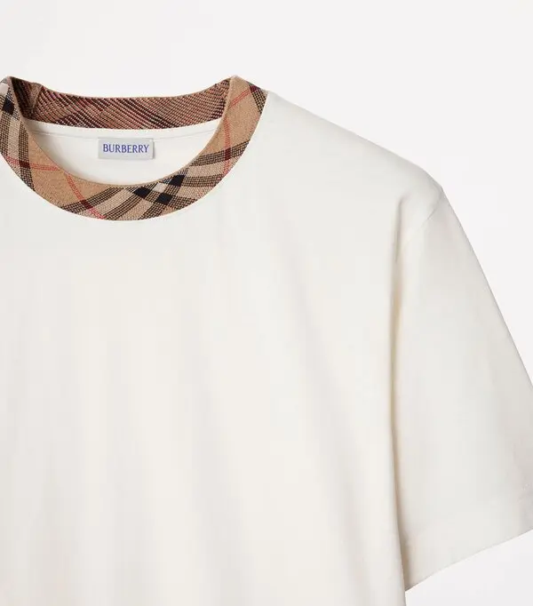 Burberry Check-trim T-shirt