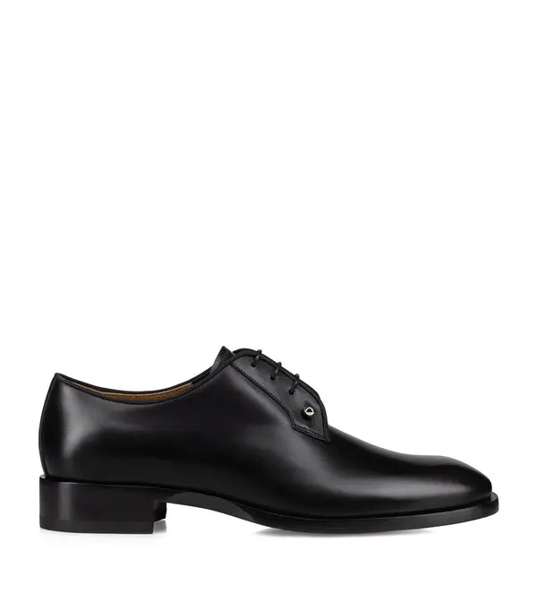 CHRISTIAN LOUBOUTIN Chambeliss Leather Derby Shoes - Red