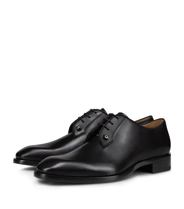 CHRISTIAN LOUBOUTIN Chambeliss Leather Derby Shoes - Red