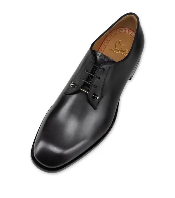CHRISTIAN LOUBOUTIN Chambeliss Leather Derby Shoes - Red