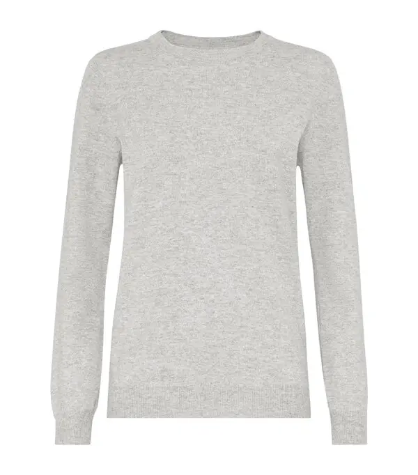 Brunello Cucinelli Cashmere Monili-trimmed Sweater - Grey
