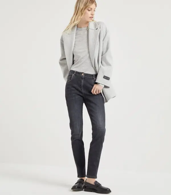 Brunello Cucinelli Cashmere And Silk Sweater - Grey