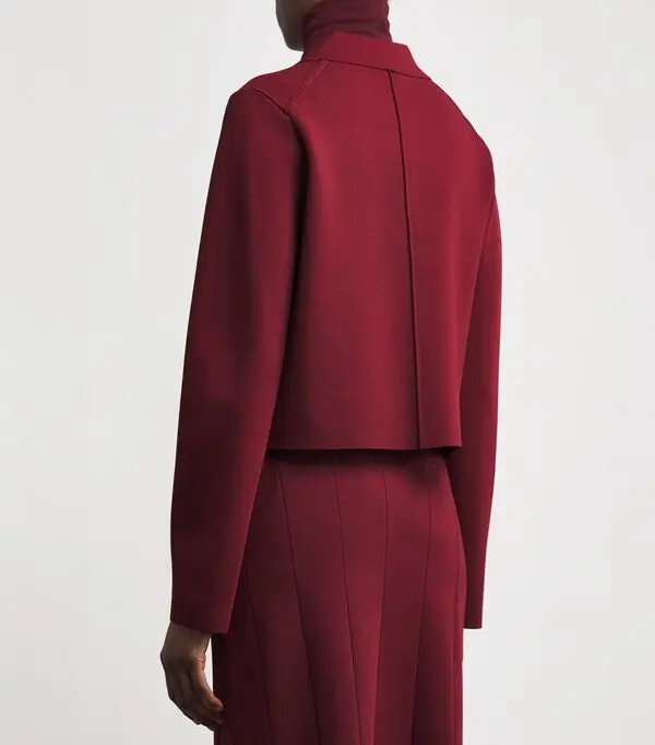 JOSEPH Milano-knit Gare Compact Jacket - Red